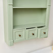 Sage Green Wooden Wall Shelf Unit with Drawers – Windsor Browne