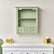 Sage Green Wooden Wall Shelf Unit with Drawers – Windsor Browne