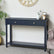 Navy Blue Bobble 2 Drawer Console Table 110cm x 78cm – Windsor Browne