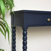 Navy Blue Bobble 2 Drawer Console Table 110cm x 78cm – Windsor Browne