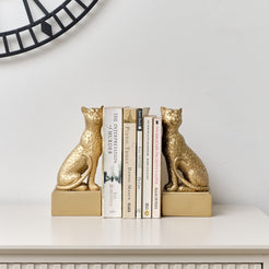 Gold Sitting Leopard Bookends - 20cm – Windsor Browne