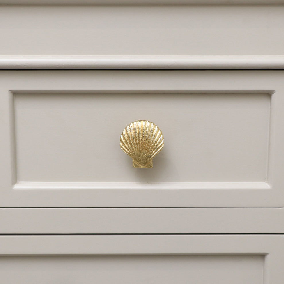 Gold Scallop Sea Shell Drawer Knob – Windsor Browne